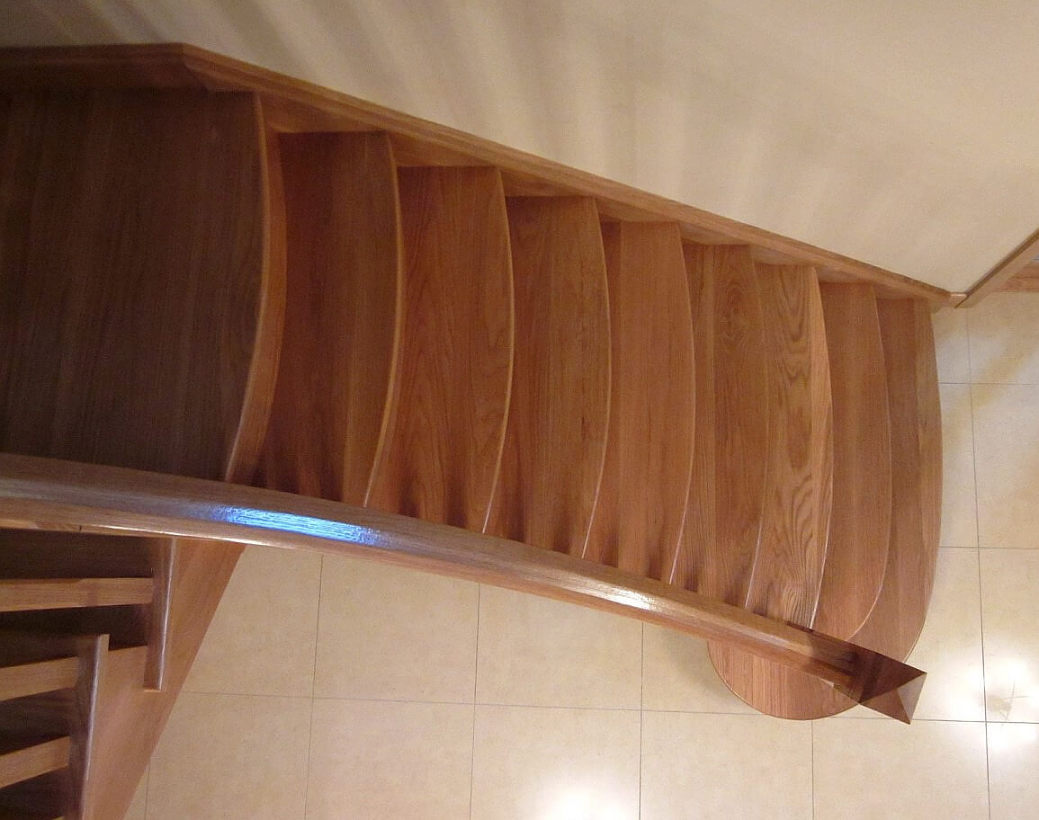 Flared Oak Stairs - Custom Built Flared Staircases - AJD Bespoke Stairs ...